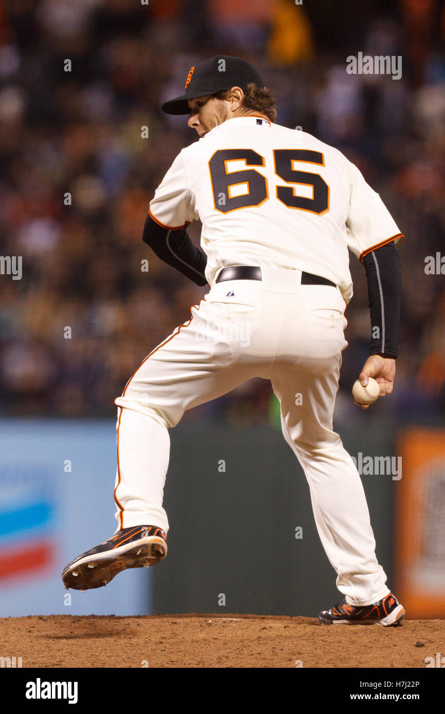 August 29, 2011; San Francisco, CA, USA; San Francisco Giants relief ...