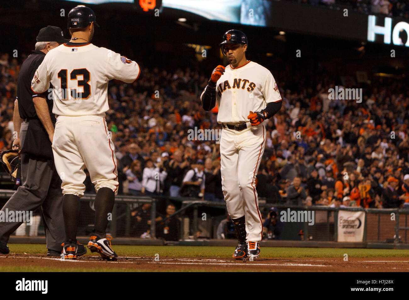 September 12, 2011; San Francisco, CA, USA; San Francisco Giants right ...