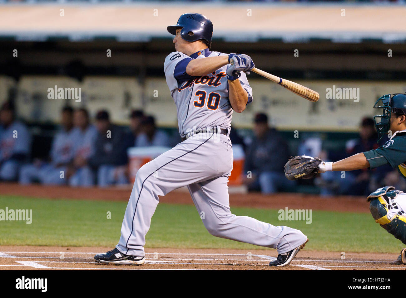 September 15, 2011; Oakland, CA, USA; Detroit Tigers right fielder ...