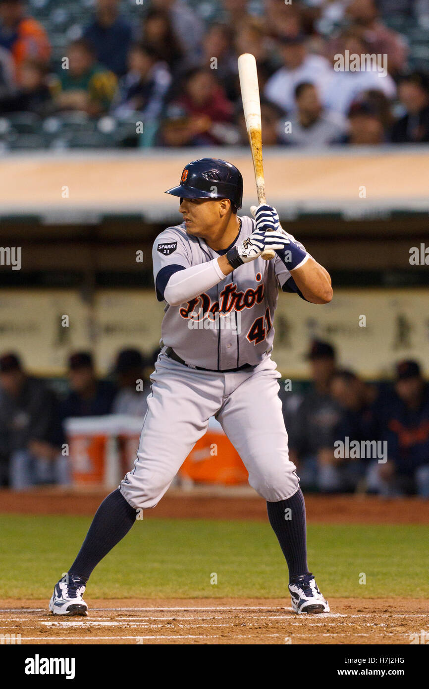 September 15, 2011; Oakland, CA, USA; Detroit Tigers designated hitter ...