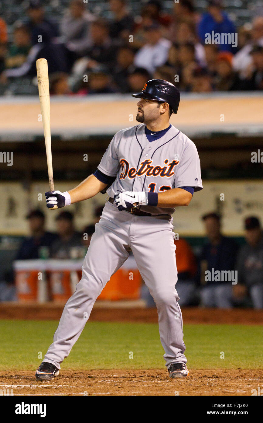 September 15, 2011; Oakland, CA, USA; Detroit Tigers catcher Alex Avila ...