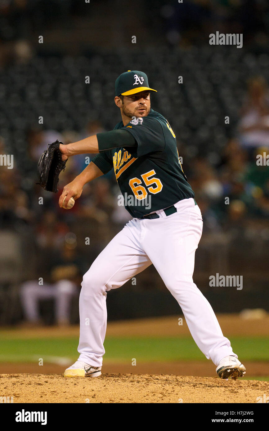 September 20, 2011; Oakland, CA, USA; Oakland Athletics starting ...