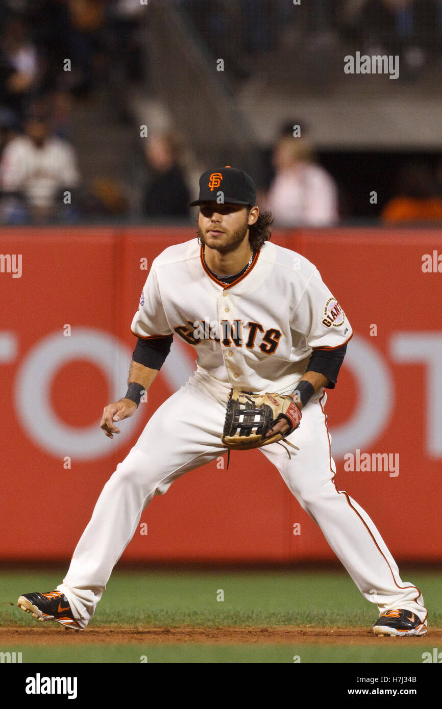 Sep 26, 2011; San Francisco, CA, USA; San Francisco Giants shortstop ...