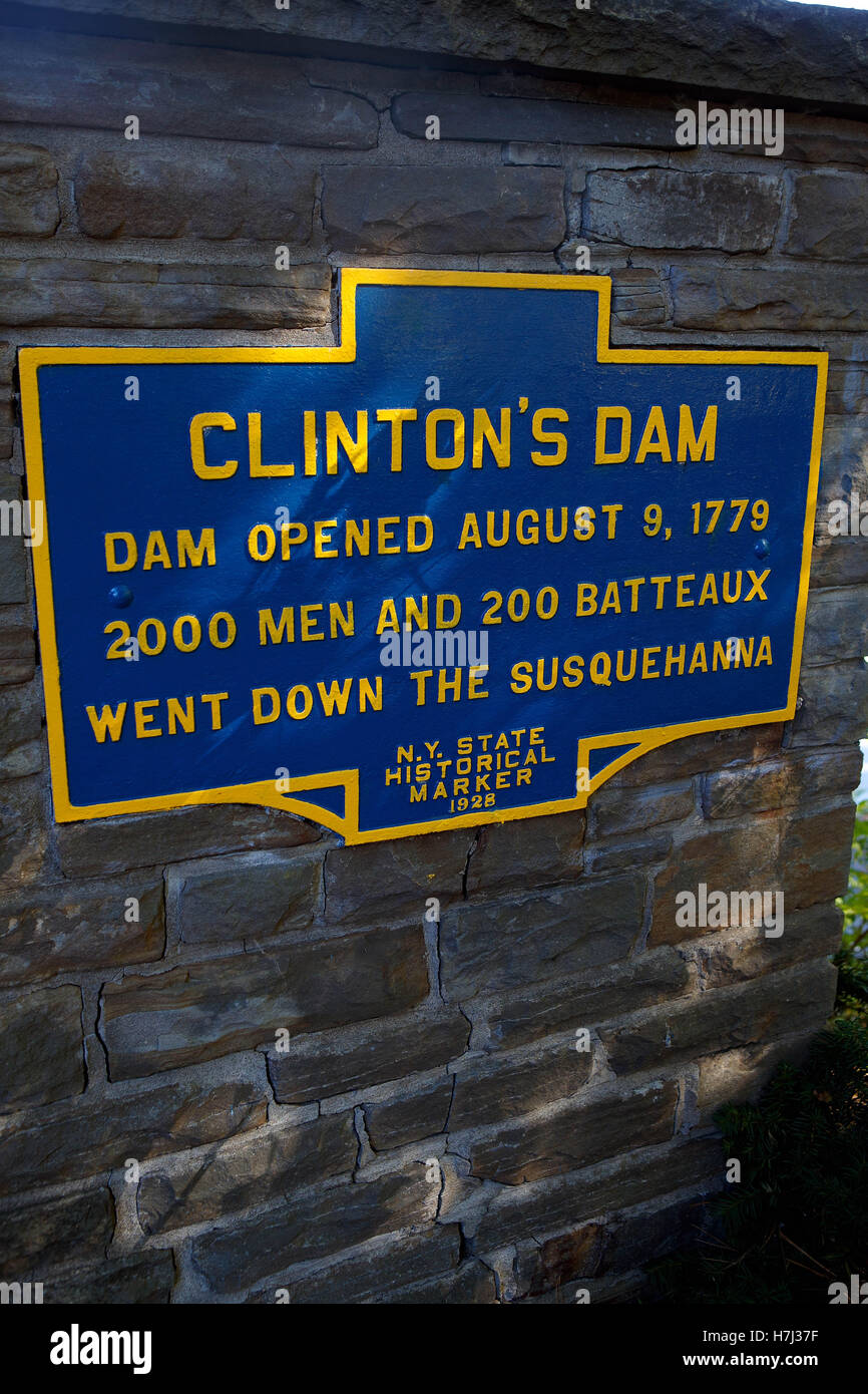 CLINTON'S DAM Dam opened August 9, 1779. 2000 men and 200 batteaux went ...