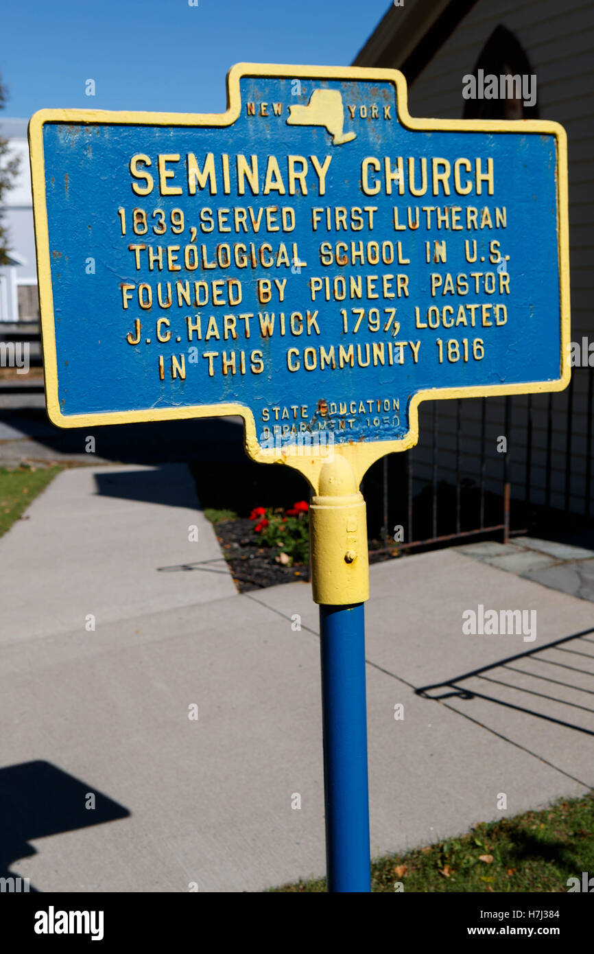SEMINARY CHURCH 1839, served first Lutheran Theological School in the U ...