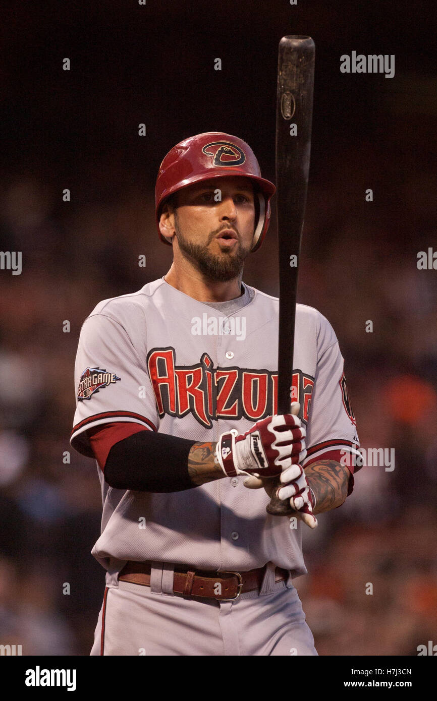 August 1, 2011; San Francisco, CA, USA; Arizona Diamondbacks third ...