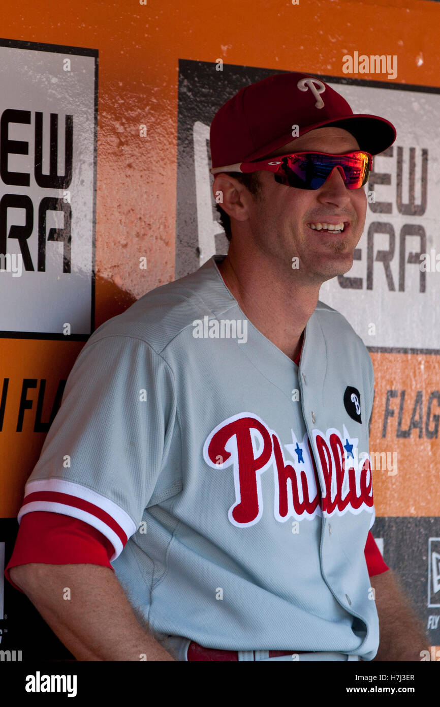 Philadelphia phillies baseman chase utley hi-res stock photography and ...