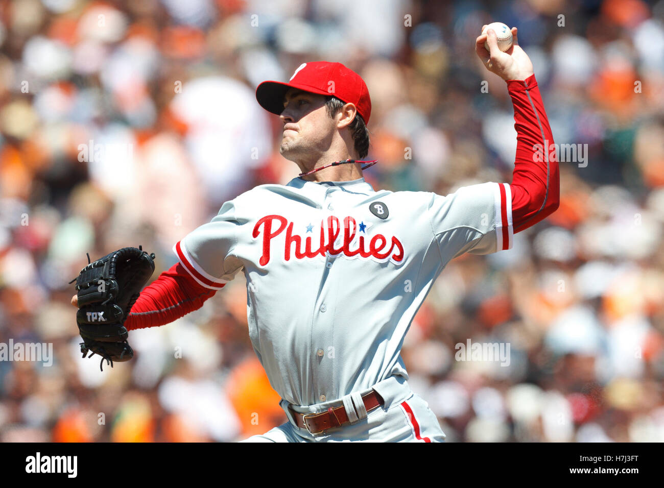 Philadelphia phillies pitcher cole hamels hi-res stock photography and ...