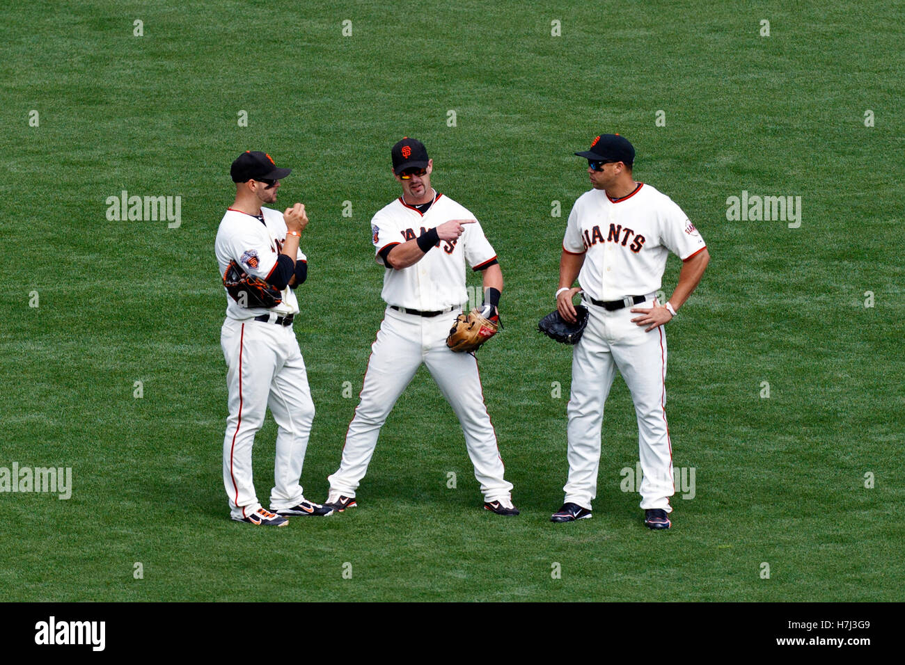 August 6, 2011; San Francisco, CA, USA; San Francisco Giants left ...