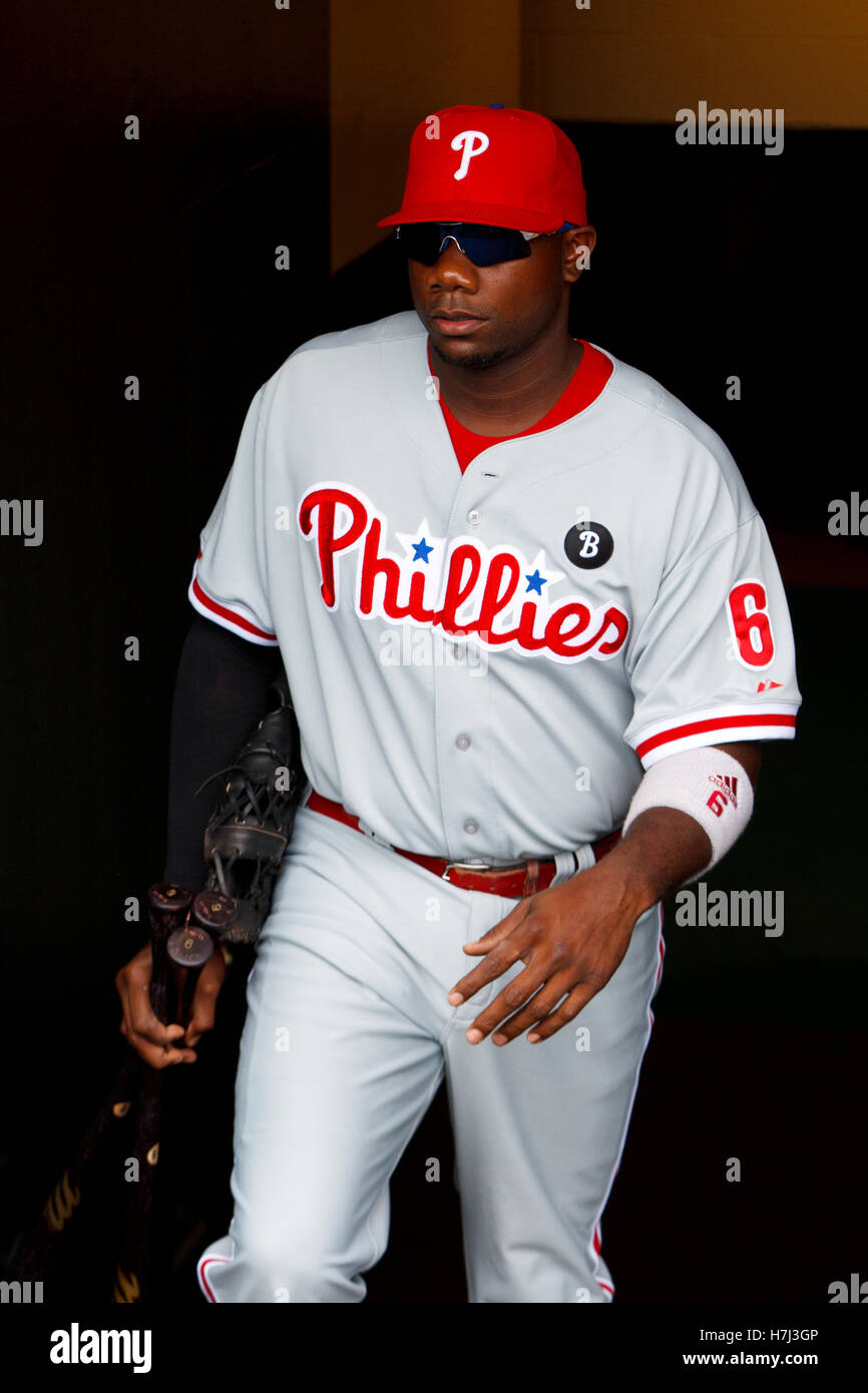 August 7, 2011; San Francisco, CA, USA; Philadelphia Phillies first ...