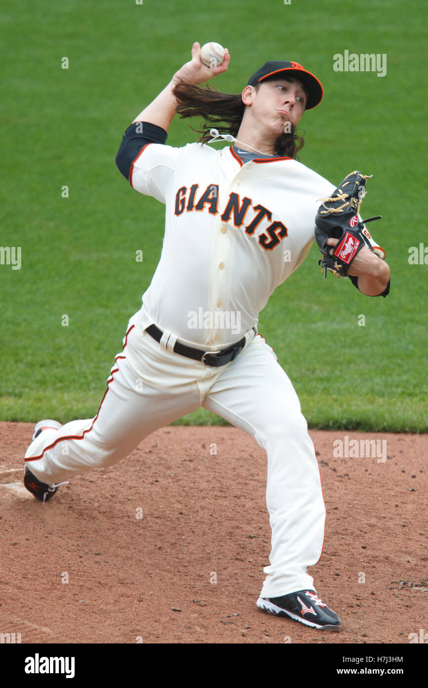 August 7, 2011; San Francisco, CA, USA; San Francisco Giants starting ...