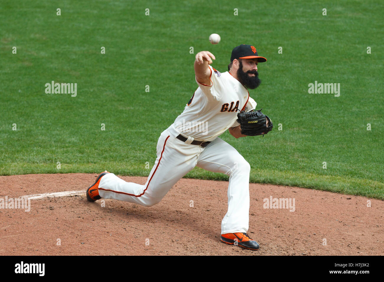 August 7, 2011; San Francisco, CA, USA; San Francisco Giants relief ...