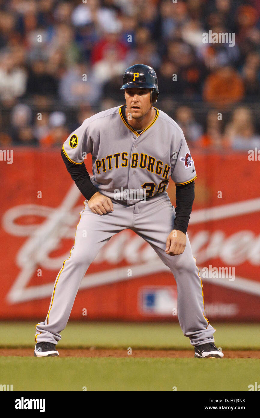 August 8, 2011; San Francisco, CA, USA; Pittsburgh Pirates left fielder ...