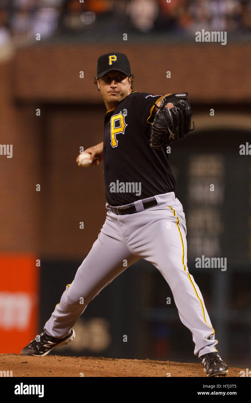 August 9, 2011; San Francisco, CA, USA; Pittsburgh Pirates relief ...
