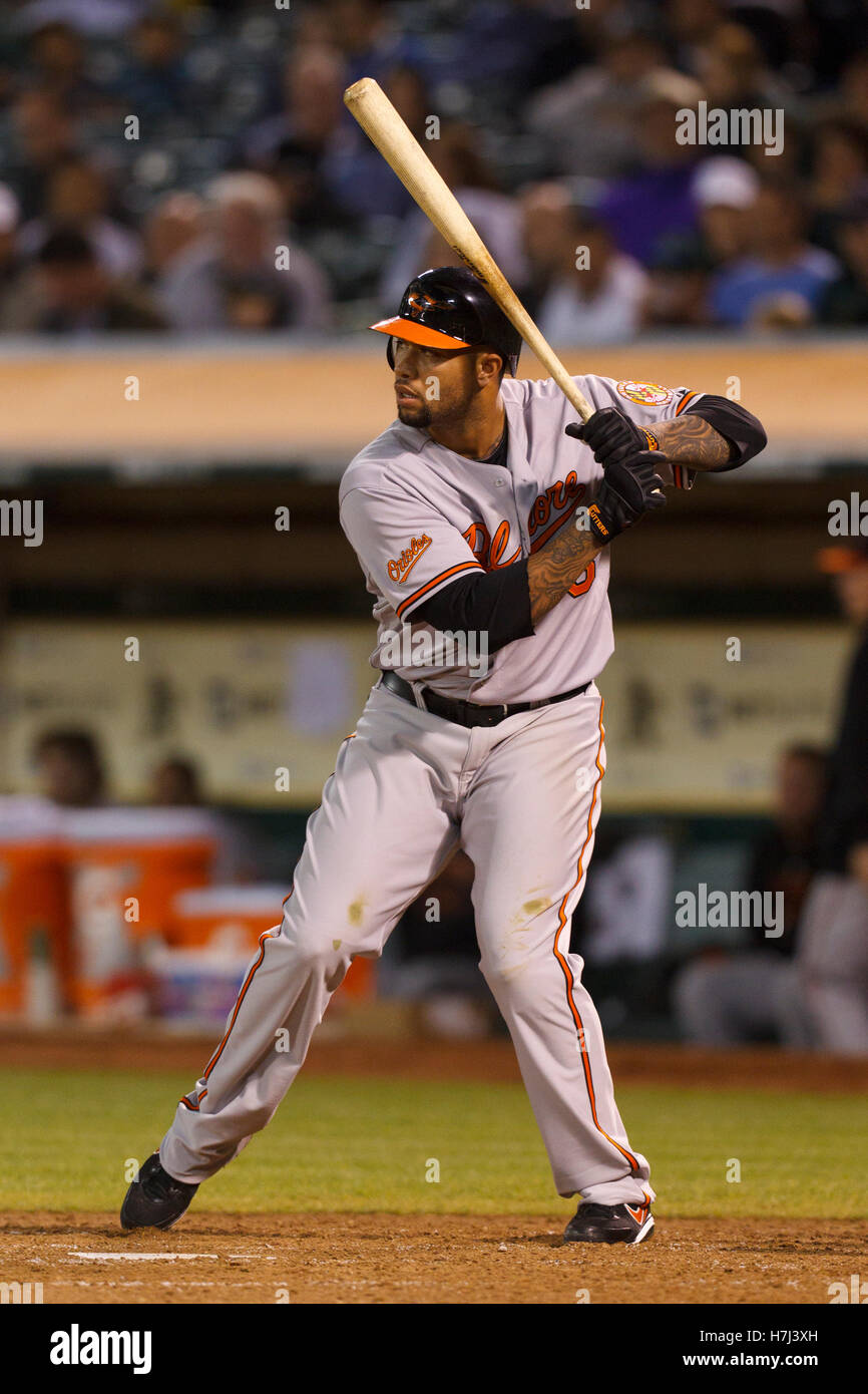 August 15, 2011; Oakland, CA, USA; Baltimore Orioles third baseman Josh ...