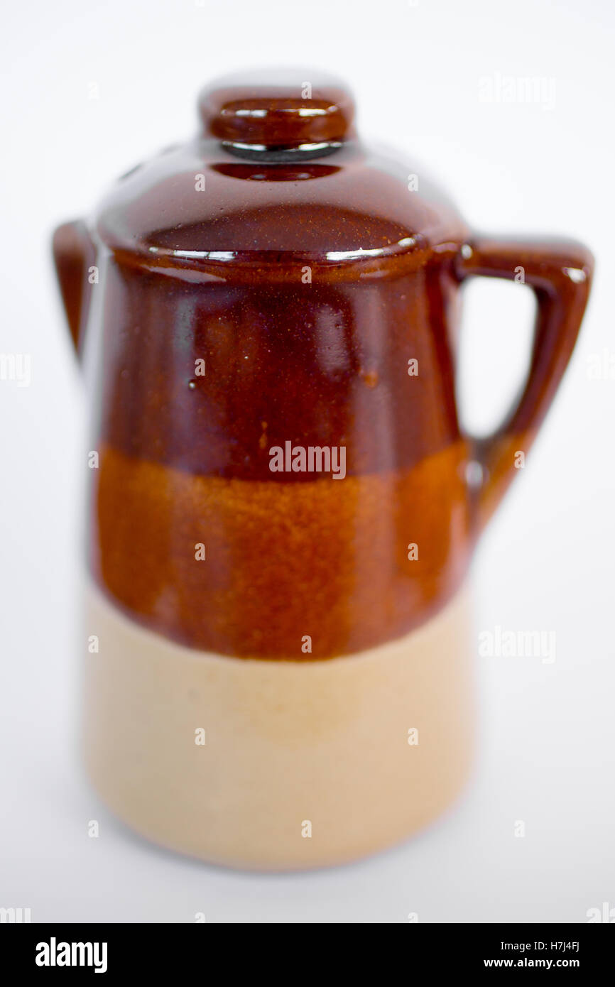A traditional ceramic salt pepper shaker Stock Photo - Alamy