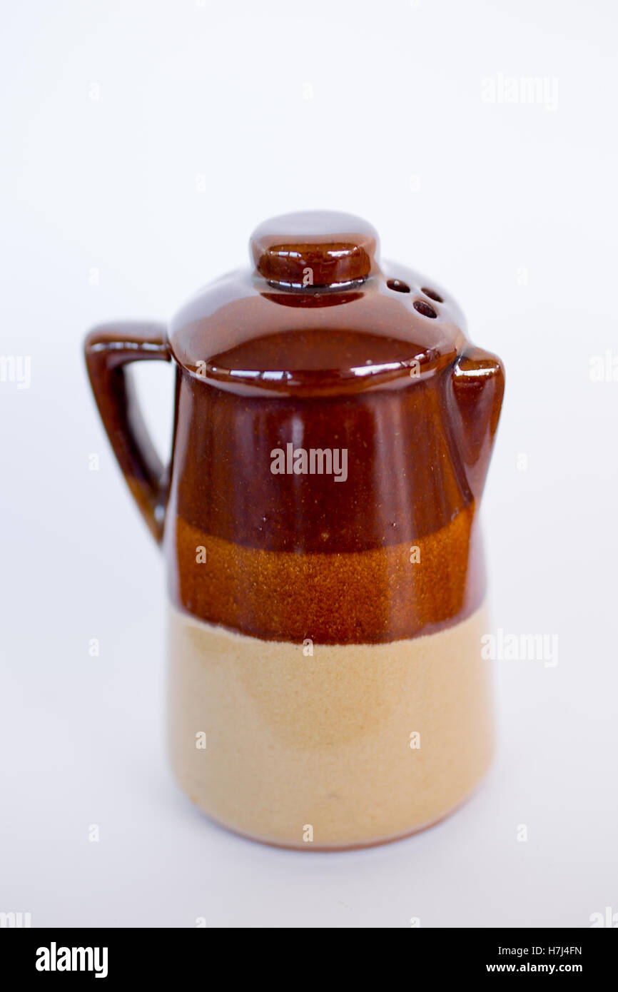 A traditional ceramic salt pepper shaker Stock Photo - Alamy