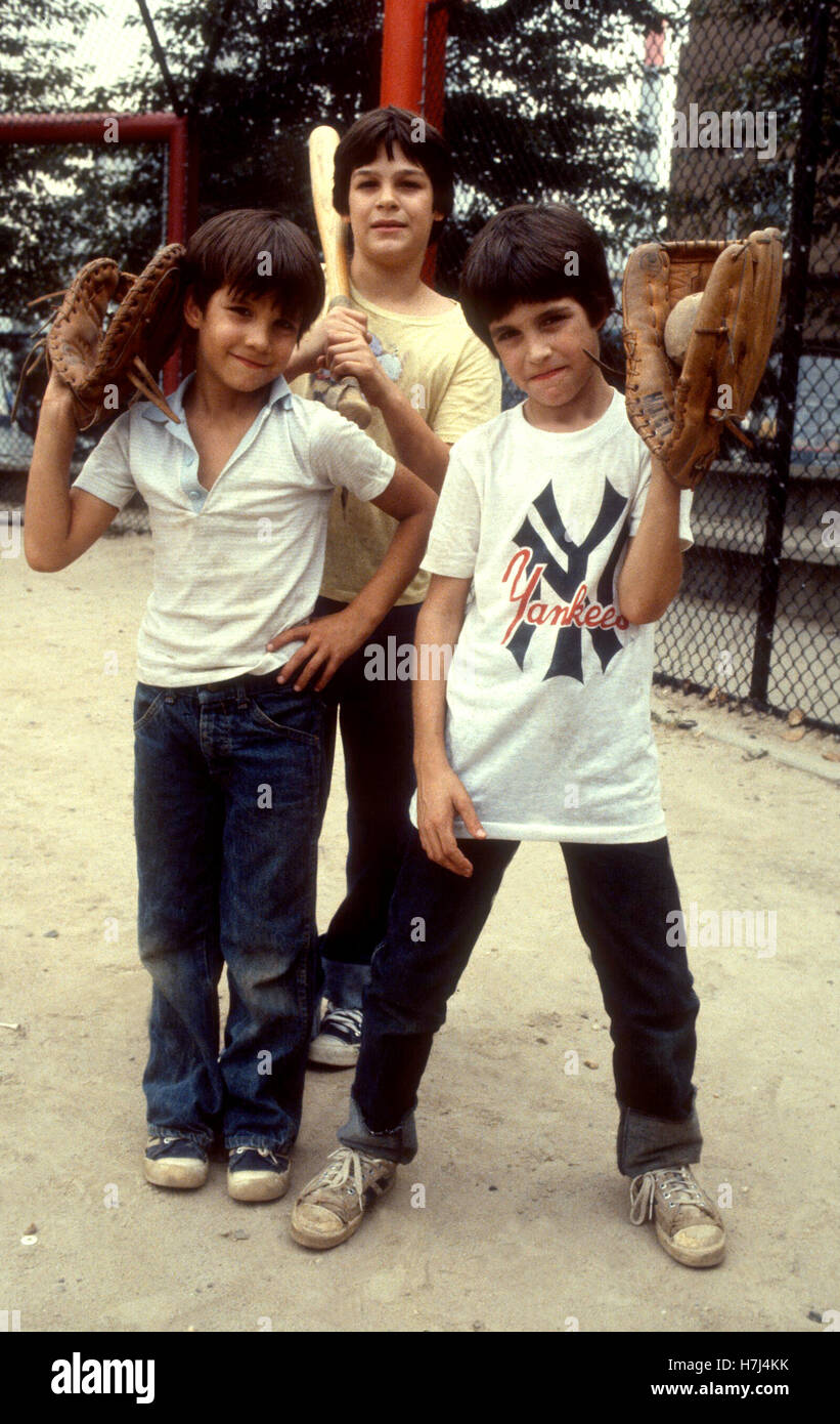 NEW YORK three guys who play baseball, posing for a picture Stock Photo ...