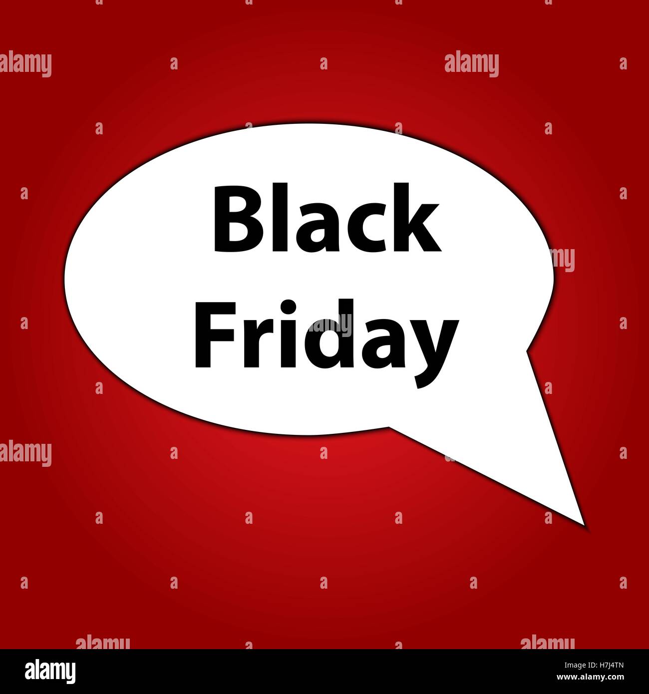 Black Friday speech bubble on a bright red background Stock Vector ...