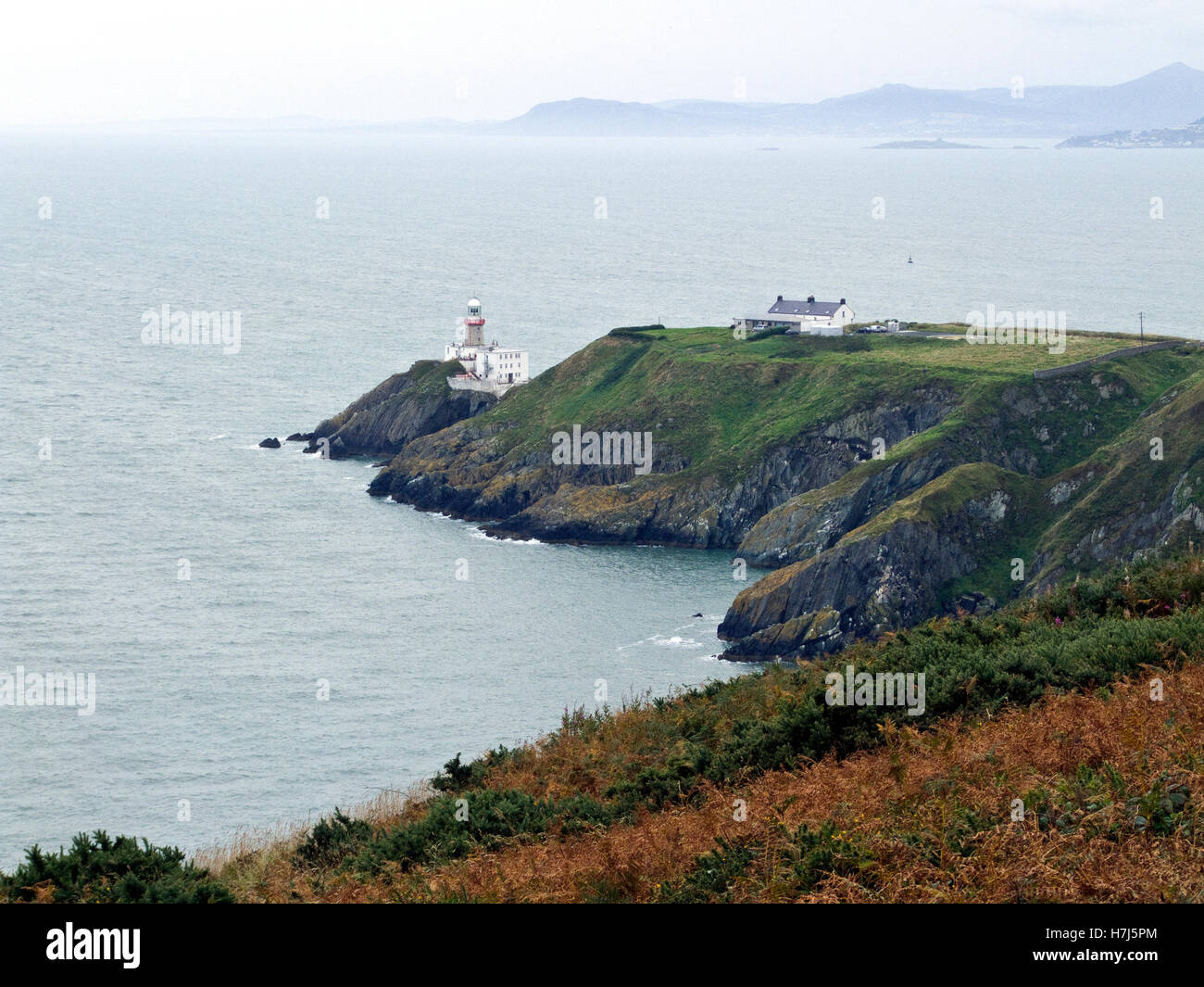 Howth Cliff lighthouse, Dublin, Ireland, Europe Stock Photo - Alamy