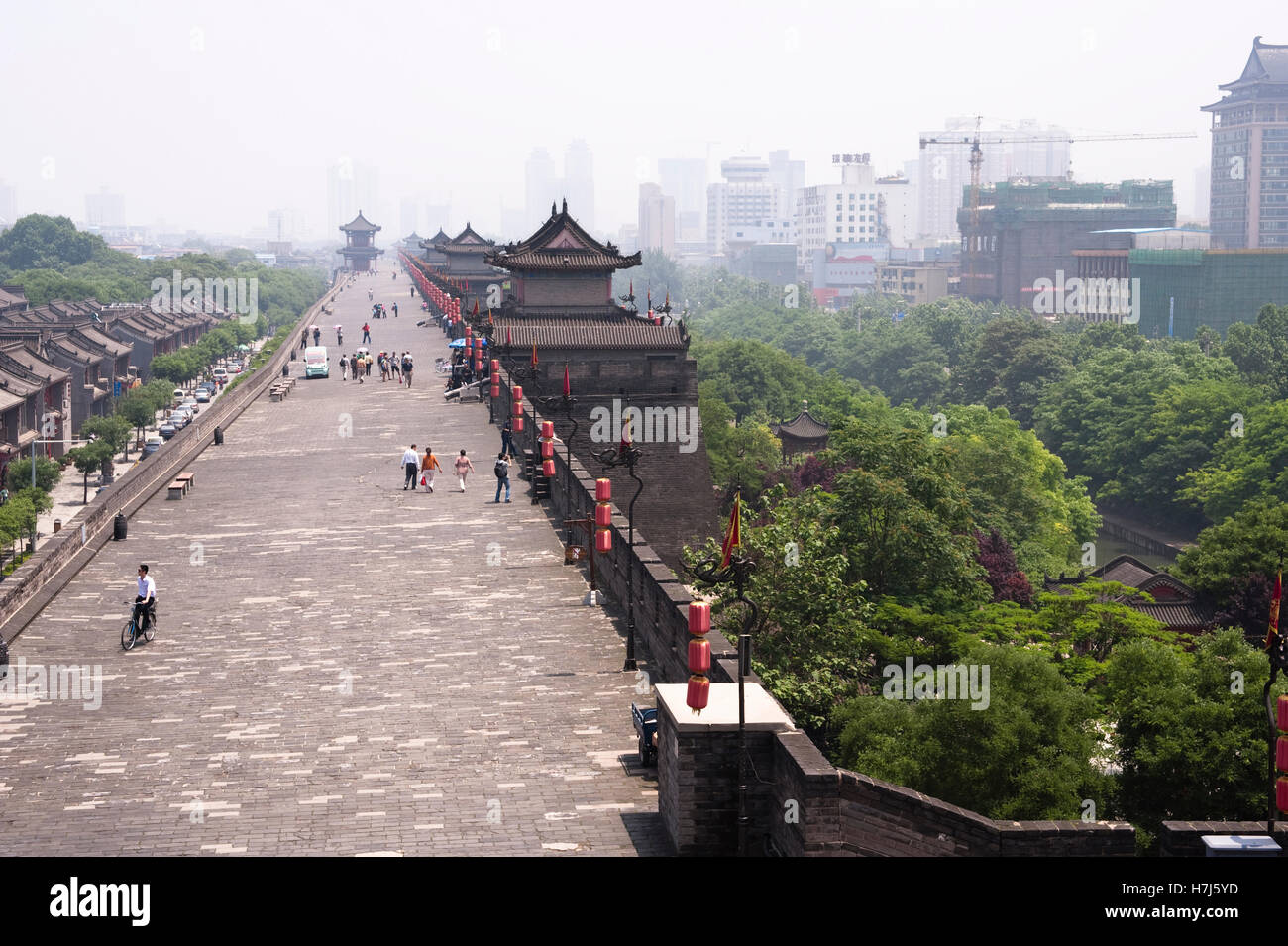 The city wall of Xi'An, China, Asia Stock Photo - Alamy