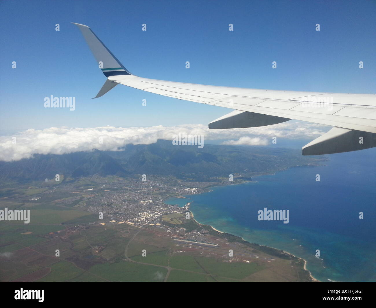 flying over the beautiful Maui Stock Photo - Alamy