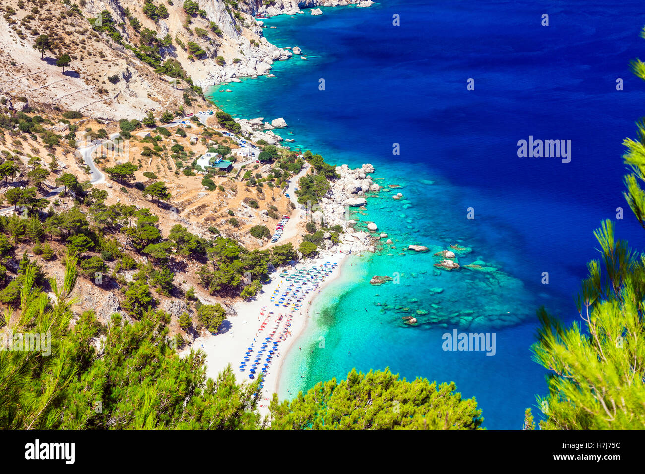 amazing Greek islands - Karpathos, Apella beach Stock Photo - Alamy