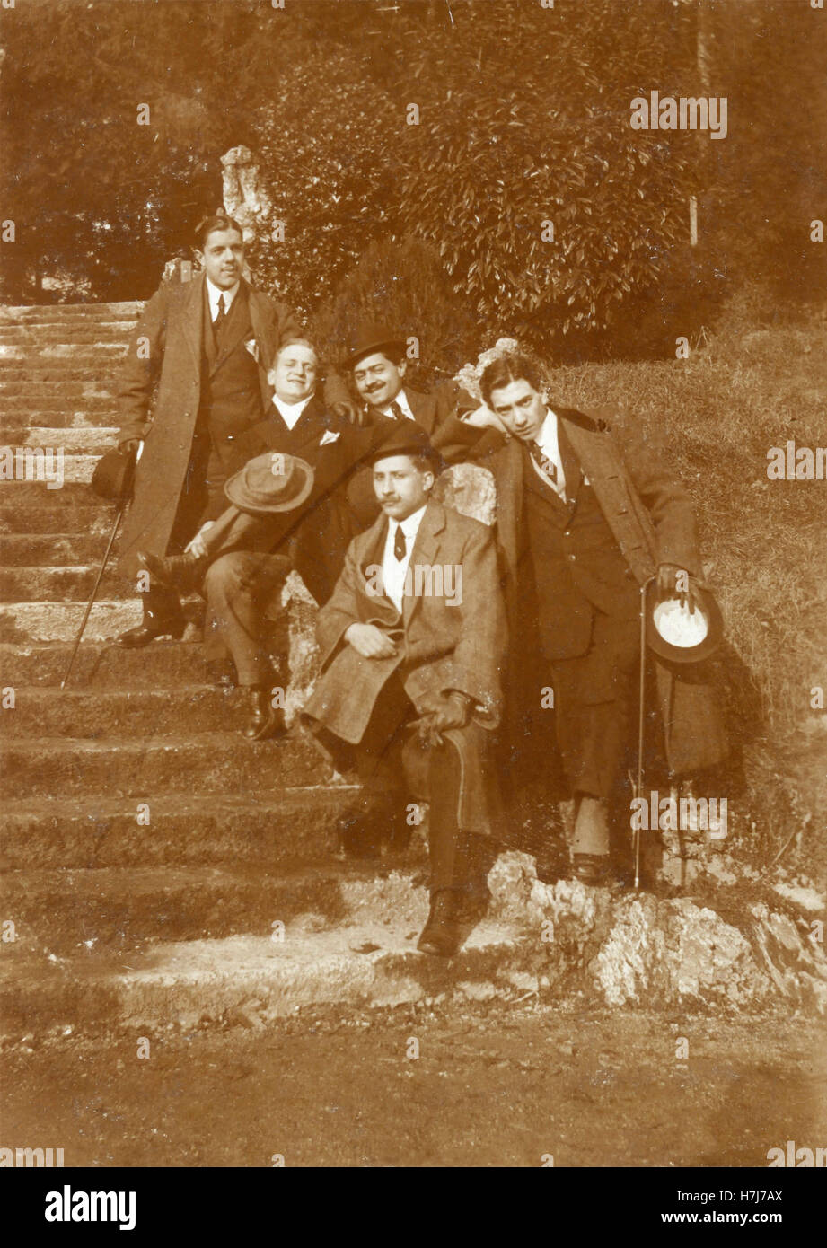 Men in a park, Turin, Italy Stock Photo - Alamy