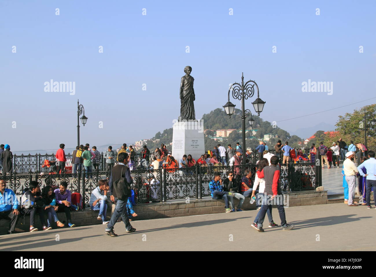 Indira Gandhi statue, The Ridge, Shimla, Himachal Pradesh, India ...