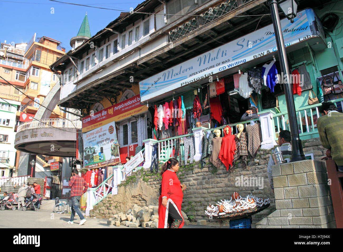 The mall road shimla hi-res stock photography and images - Alamy