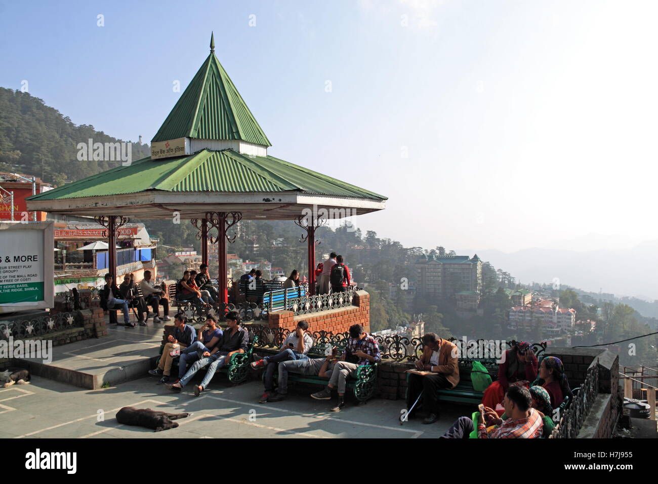 Mall Road, Shimla, Himachal Pradesh, India, Indian subcontinent, South ...