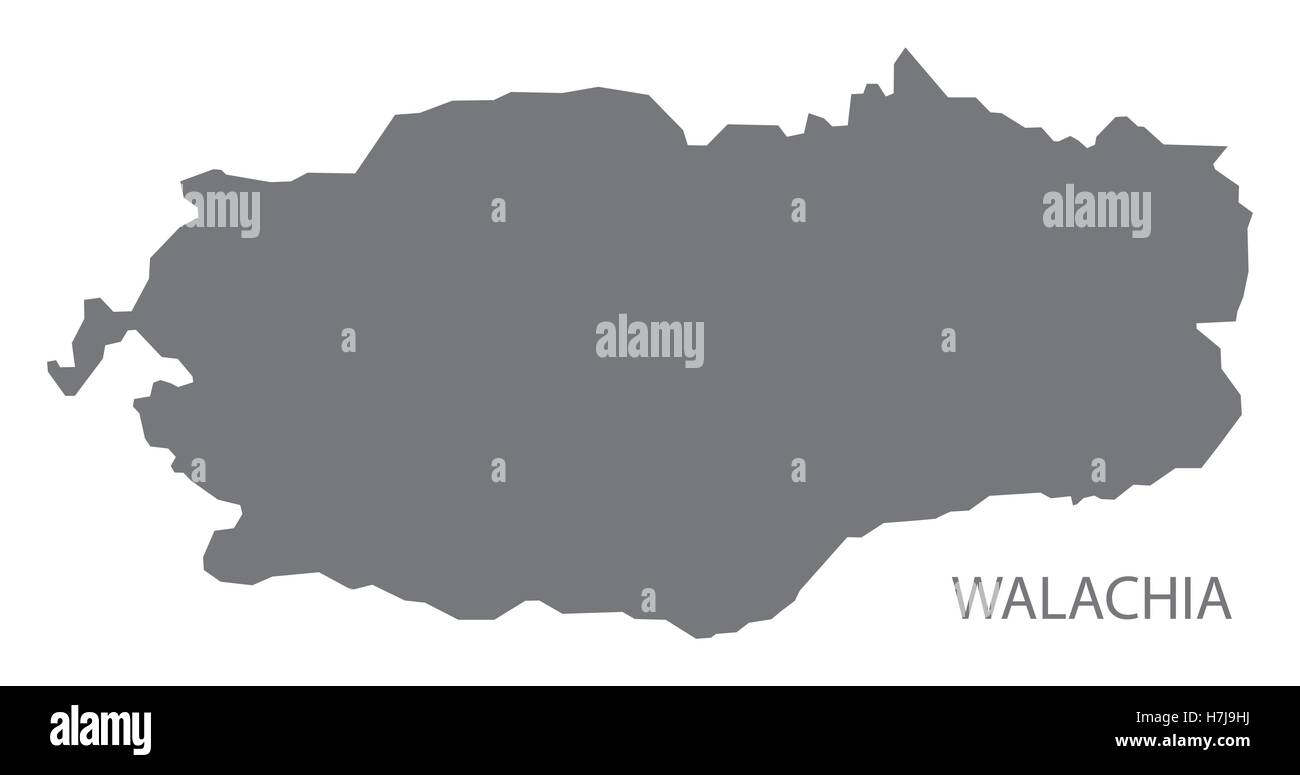 Walachia Romania Map grey Stock Vector Image & Art - Alamy
