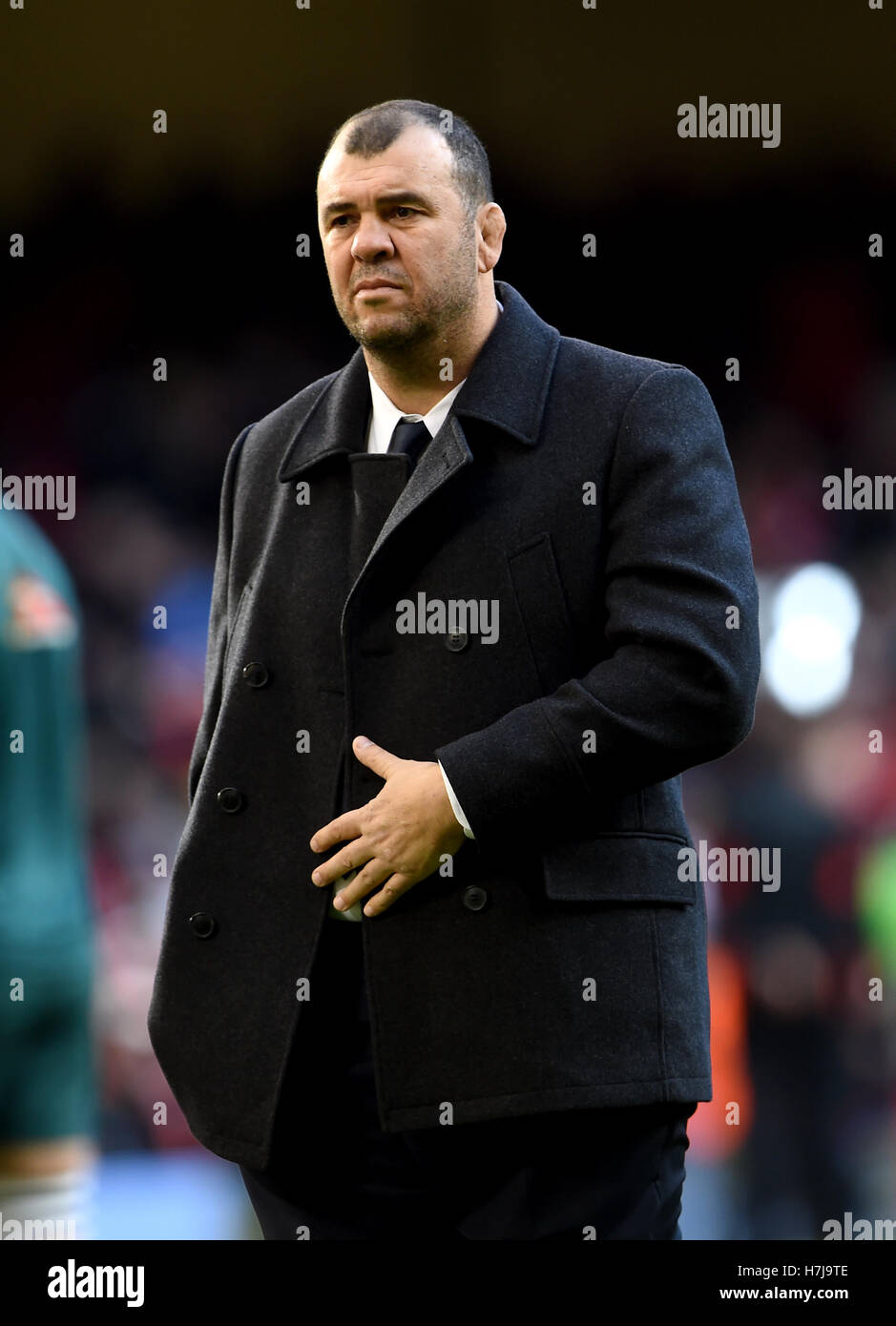 Australia head coach Michael Cheika during the Autumn International ...