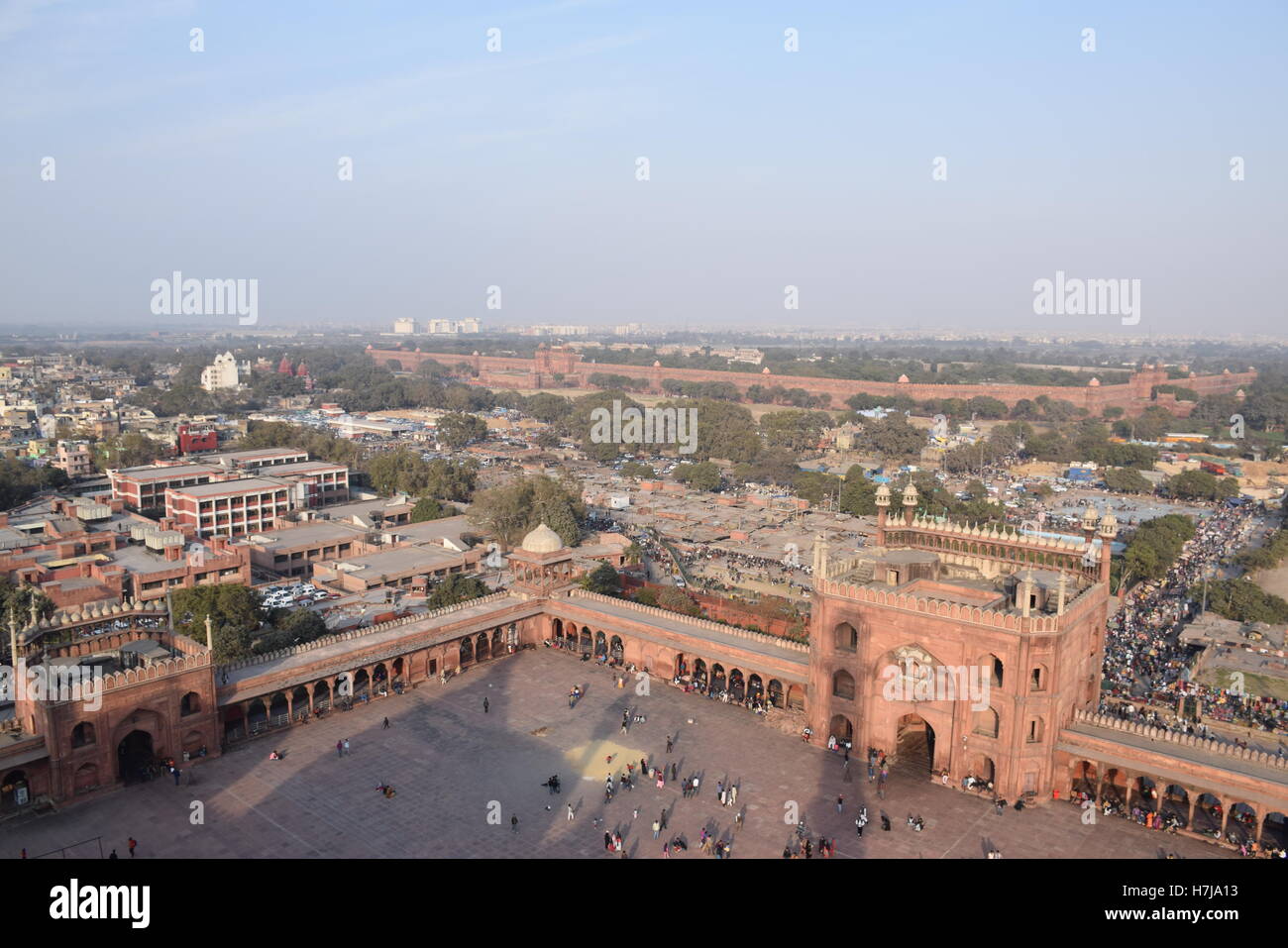 Helicopter View Of Red Fort