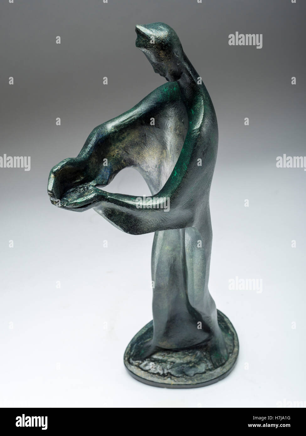 Offering, patinated plaster sculpture 1958 by French sculptor Jean ...