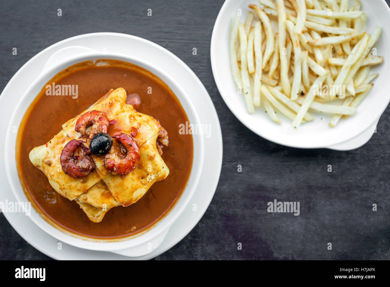 Francesinha sandwich cheese hi-res stock photography and images - Alamy