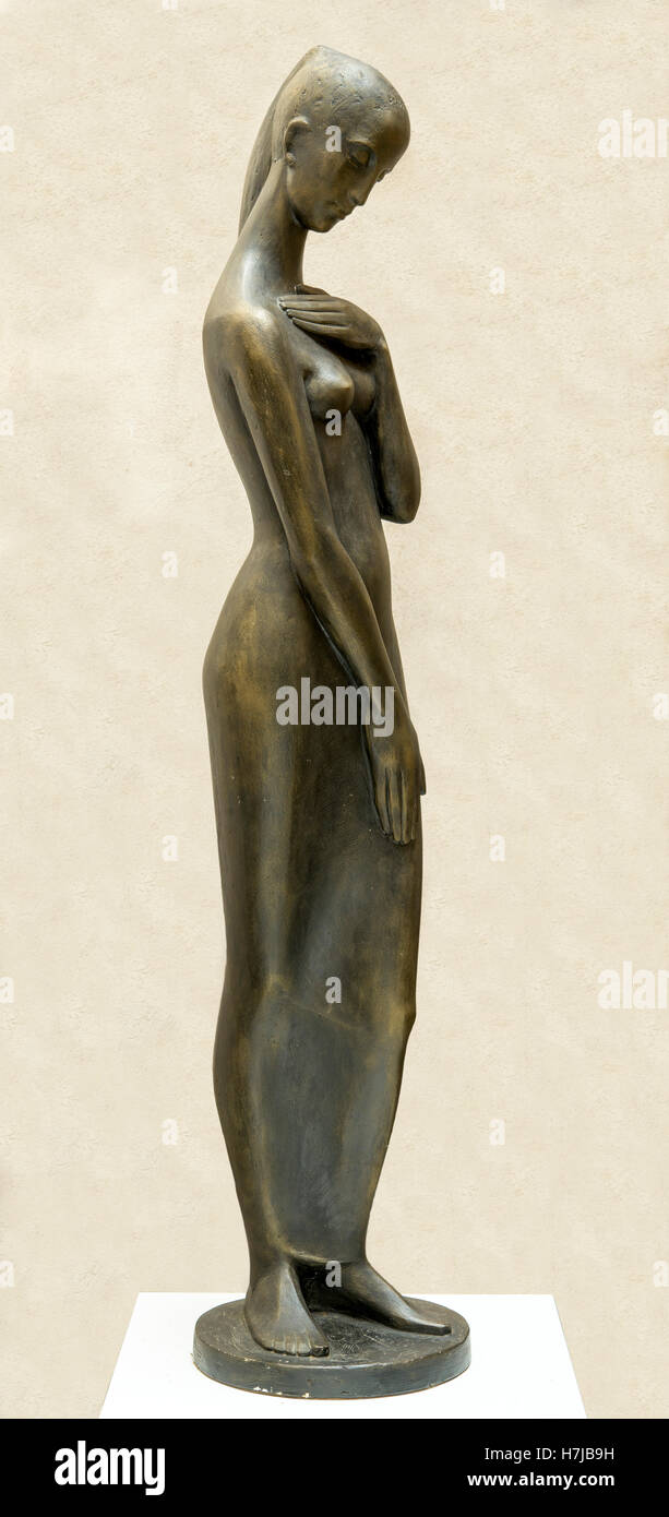 Meditation, patinated plaster sculpture 1958 by French sculptor Jean ...