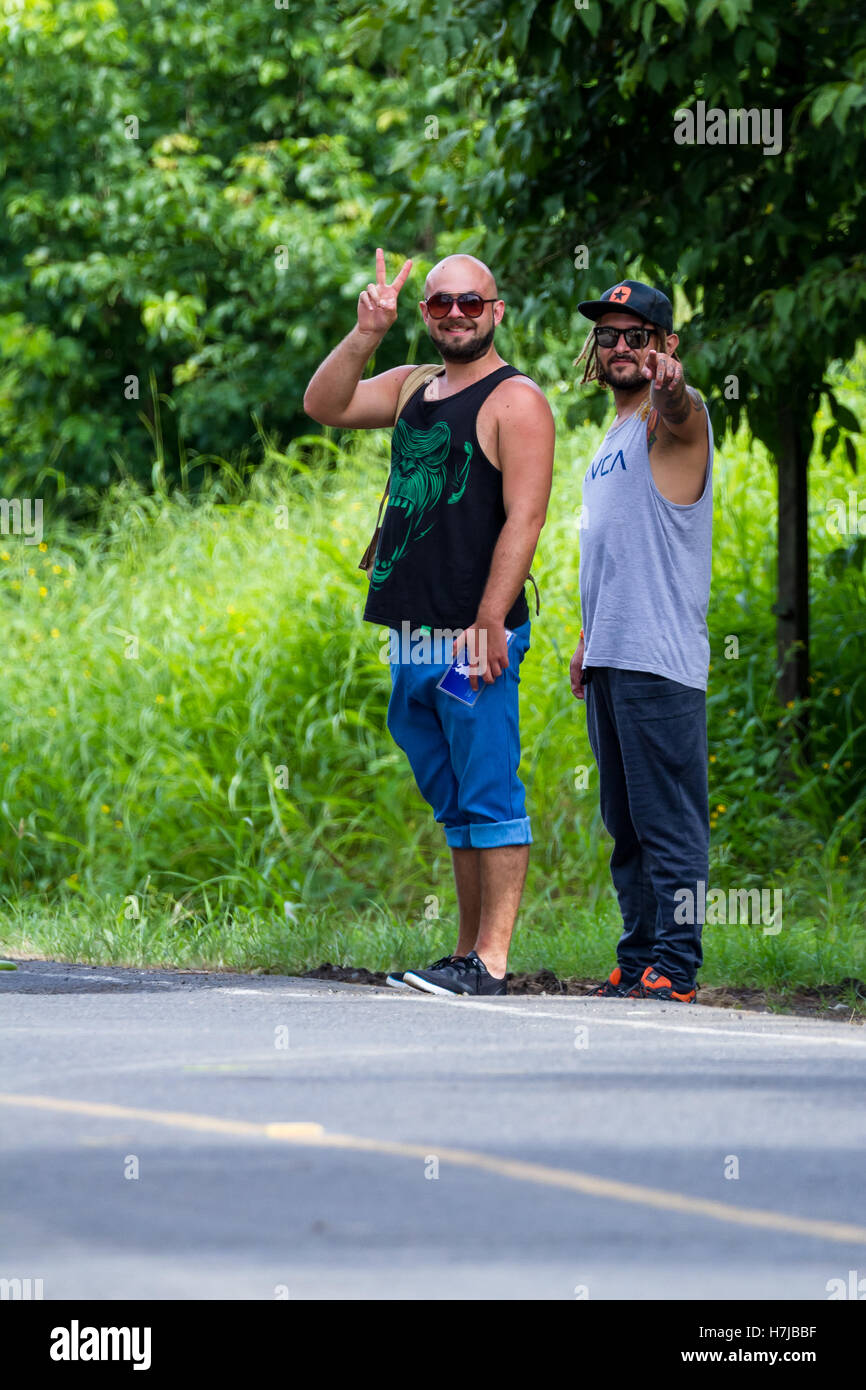 Tambor, Costa Rica - June 25: Local Costa Rican people with a beach ...
