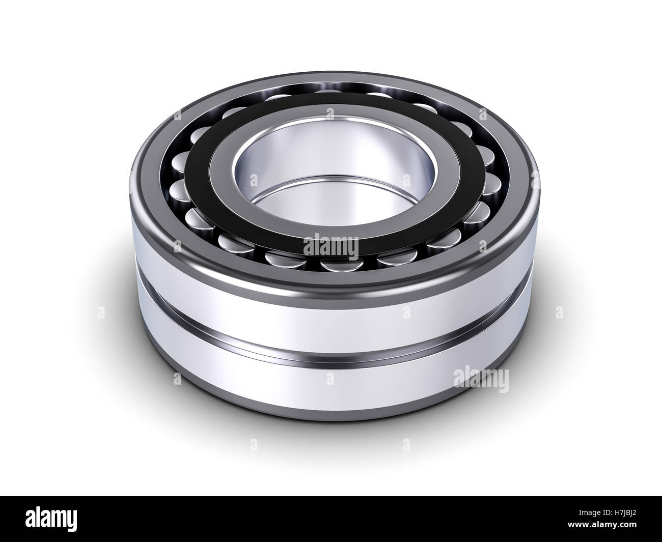 Roller bearing on a white background. 3D illustration Stock Photo - Alamy
