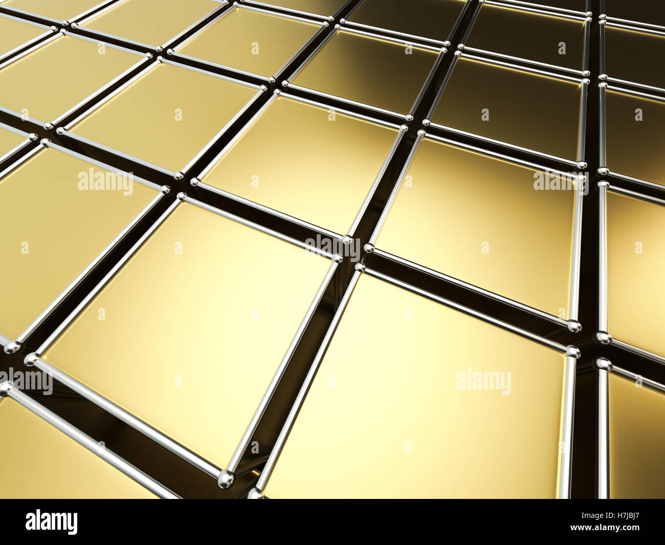 Gold square blocks abstract background. 3D illustration Stock Photo - Alamy
