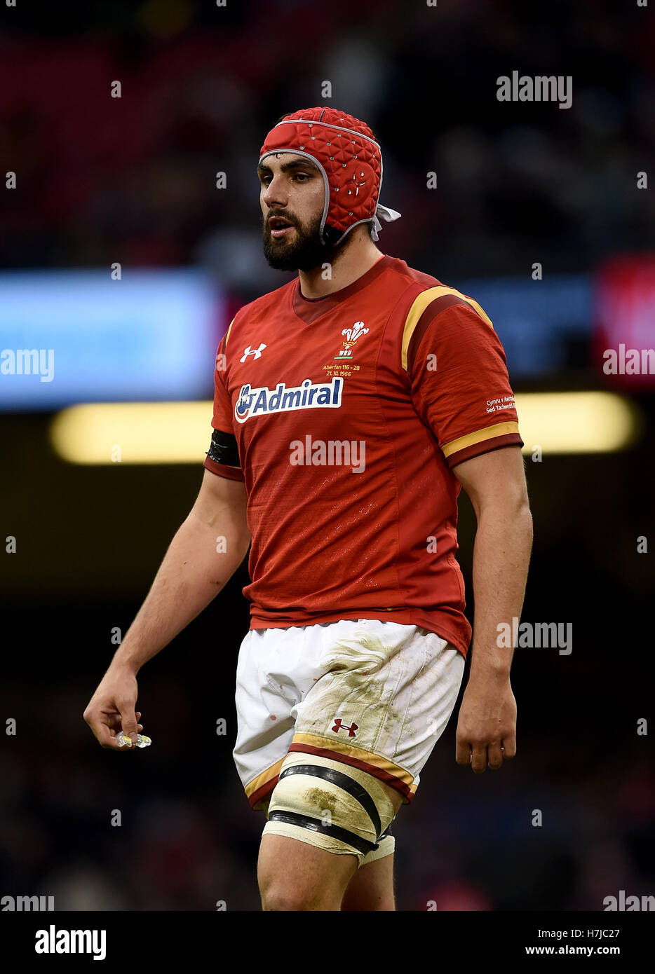 Wales' Cory Hill during the Autumn International match at the ...
