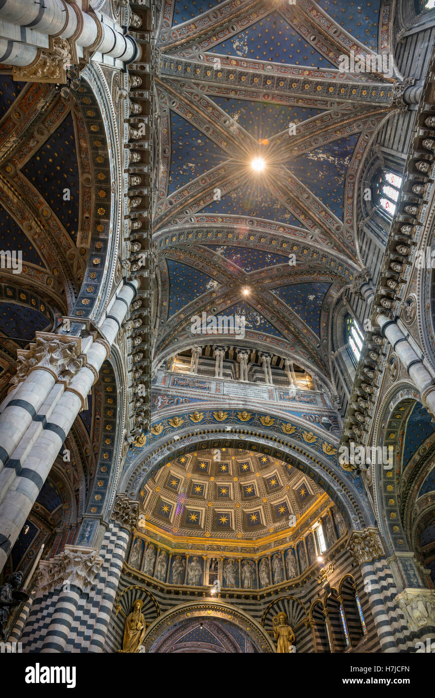 The dome and ceiling of the Siena Duomo, Tuscany, Italy Stock Photo - Alamy