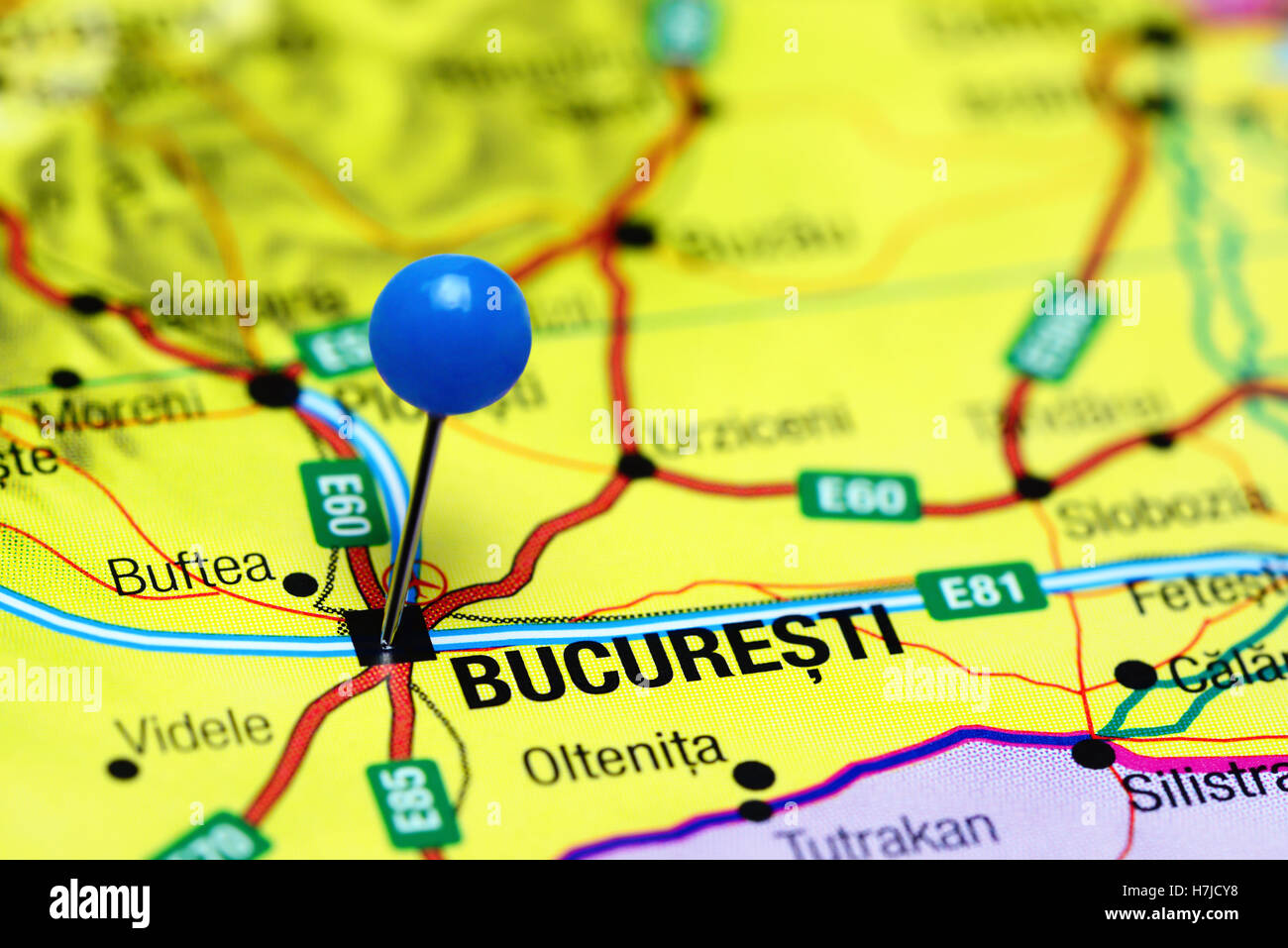 Bucharest map hi-res stock photography and images - Alamy