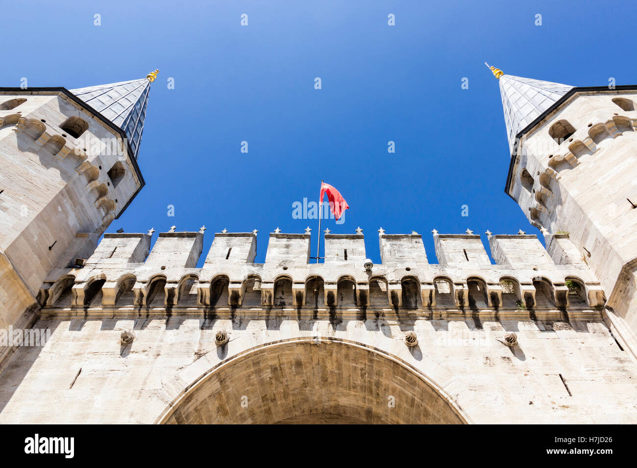 Sigths of Istanbul. Topkapi Palace from XV century on the Unesco ...
