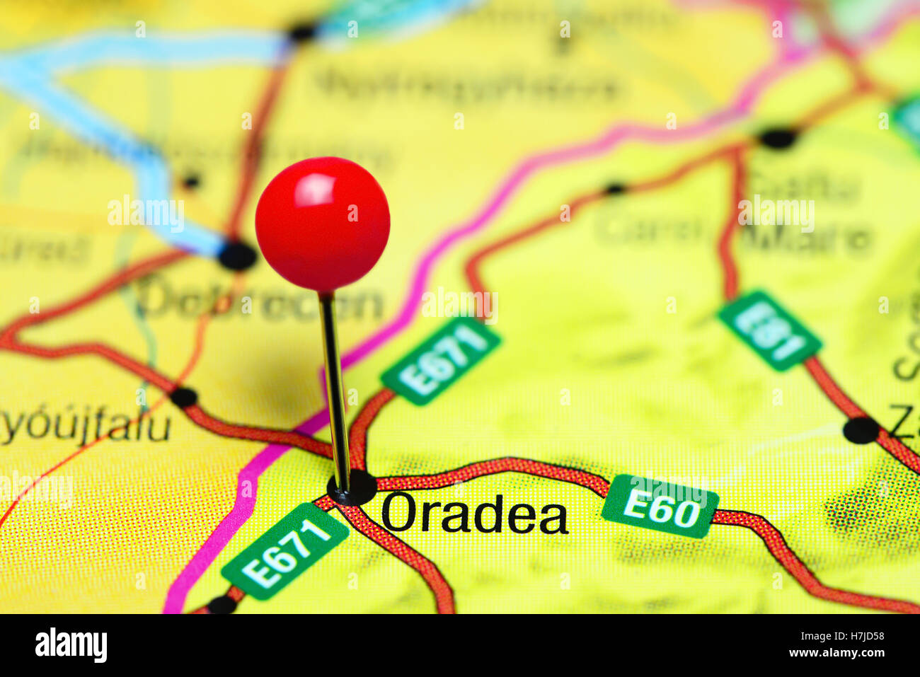 Oradea map hi-res stock photography and images - Alamy