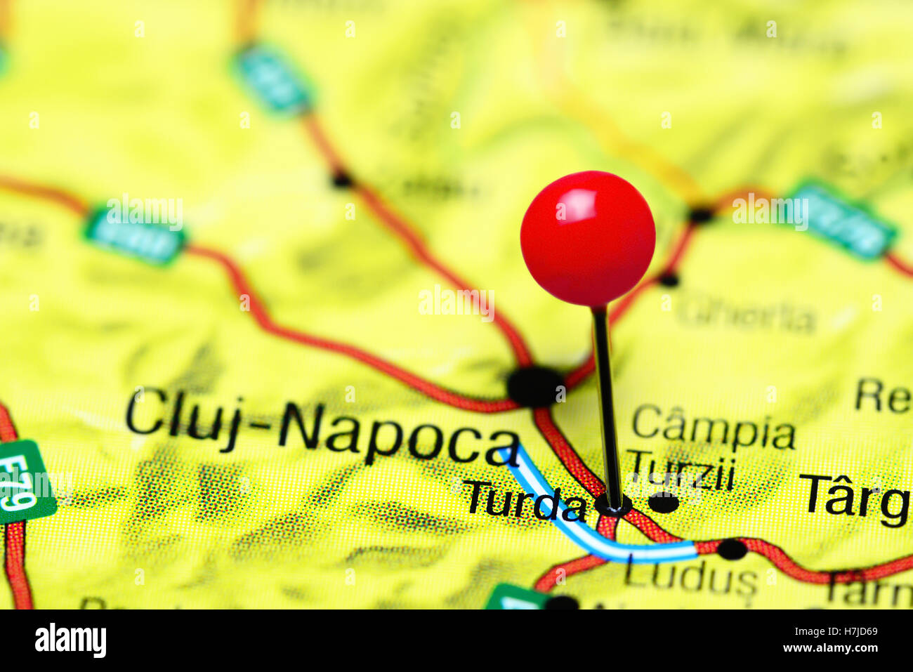 Turda romania map hi-res stock photography and images - Alamy