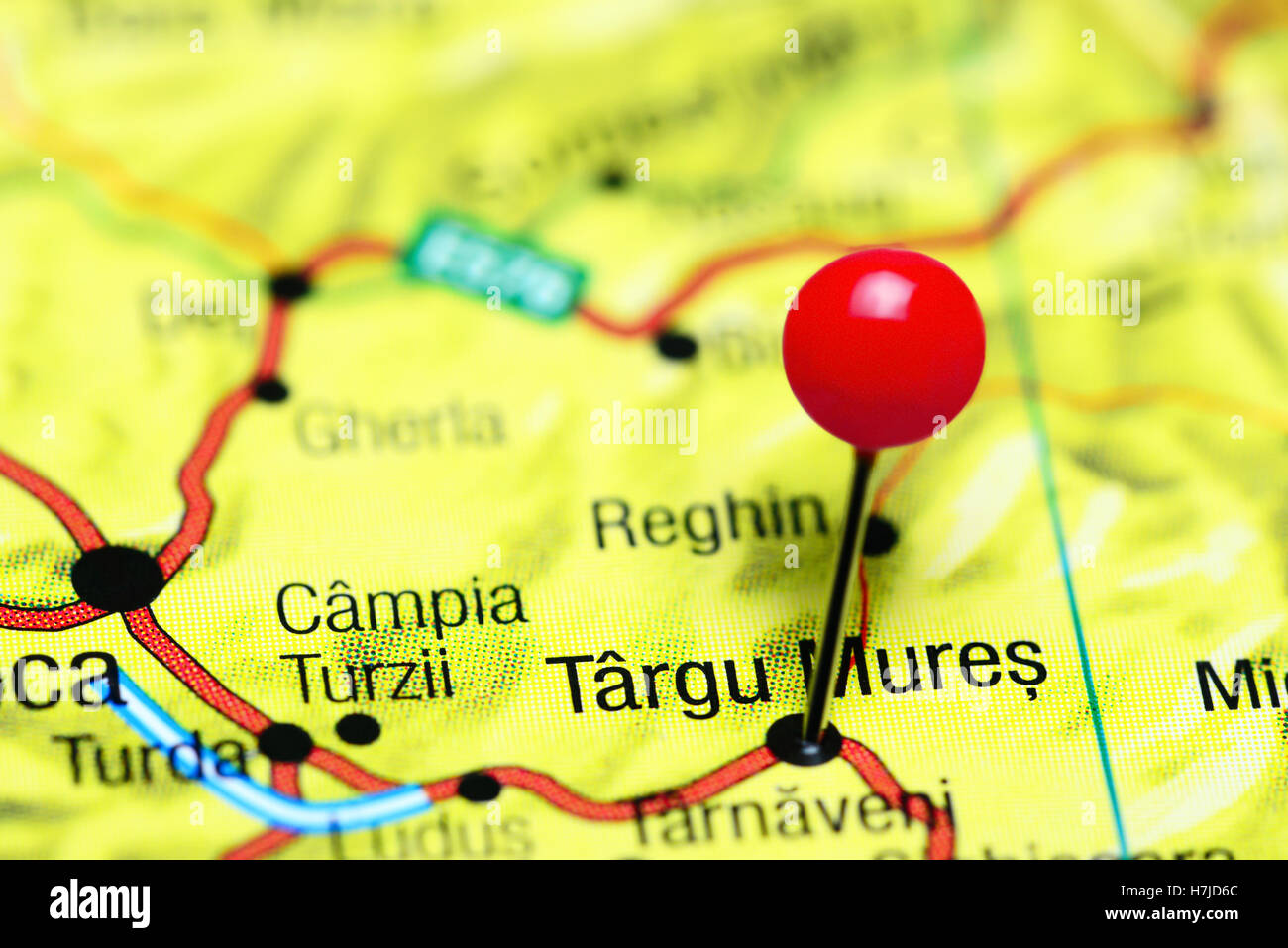 Targu mures on a map hi-res stock photography and images - Alamy