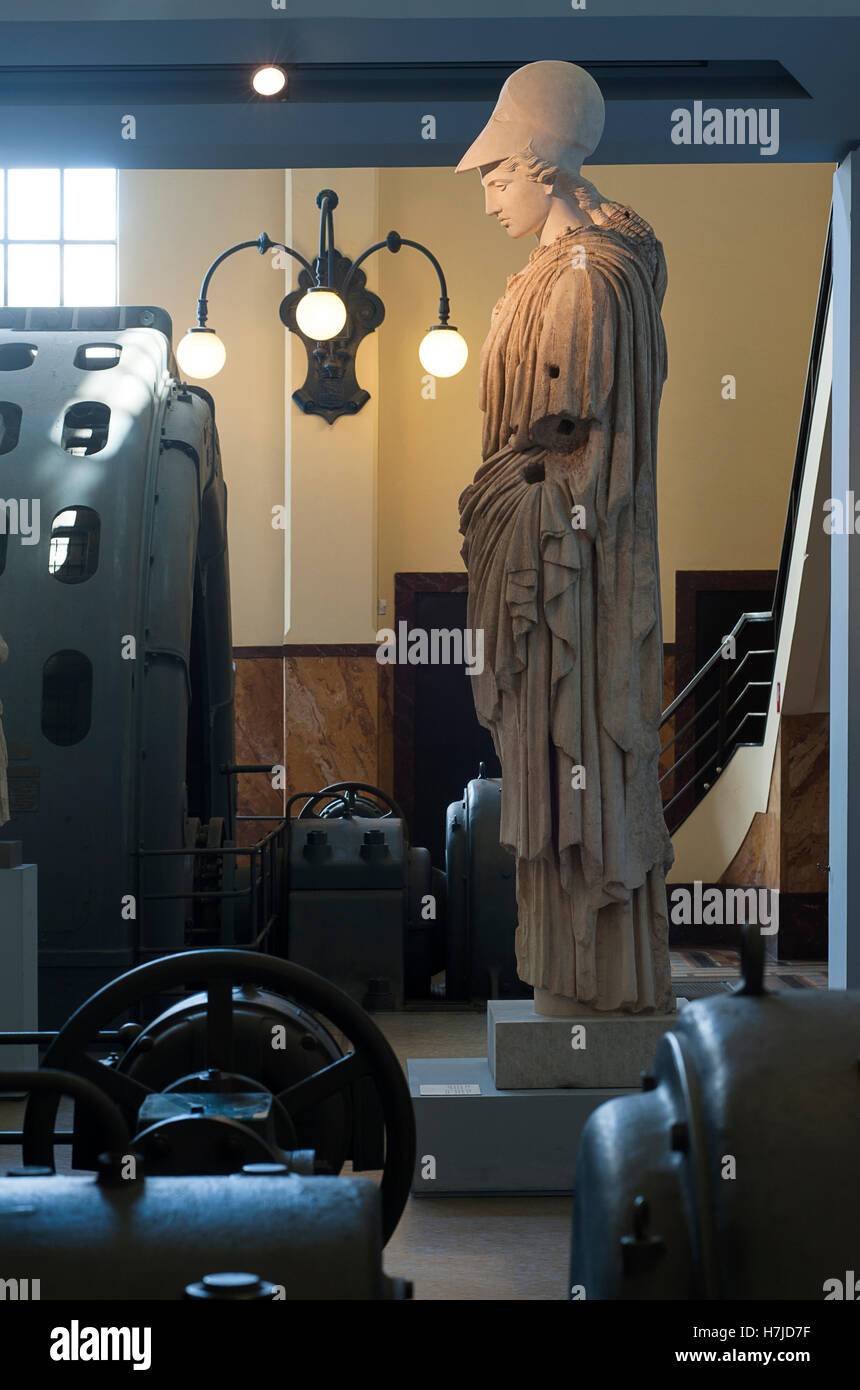 Statue of Athena "Velletri type". Centrale Montemartini Museum. Rome ...