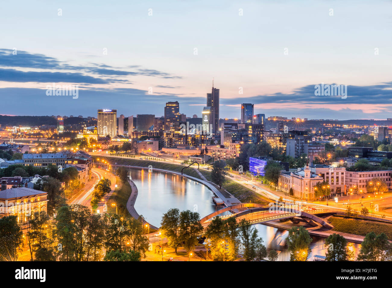 Aerial view of Vilnius, Lithuania Stock Photo - Alamy