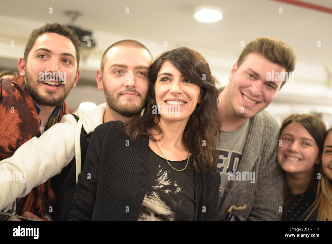 Napoli, Italy. 05th Nov, 2016. Giorgia, famous Italian singer, presents ...